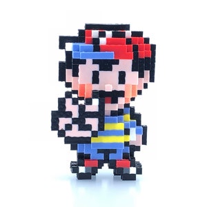 Ness Figure 3D Standup - Earthbound Inspired - Pixel Art - Perler Bead ...