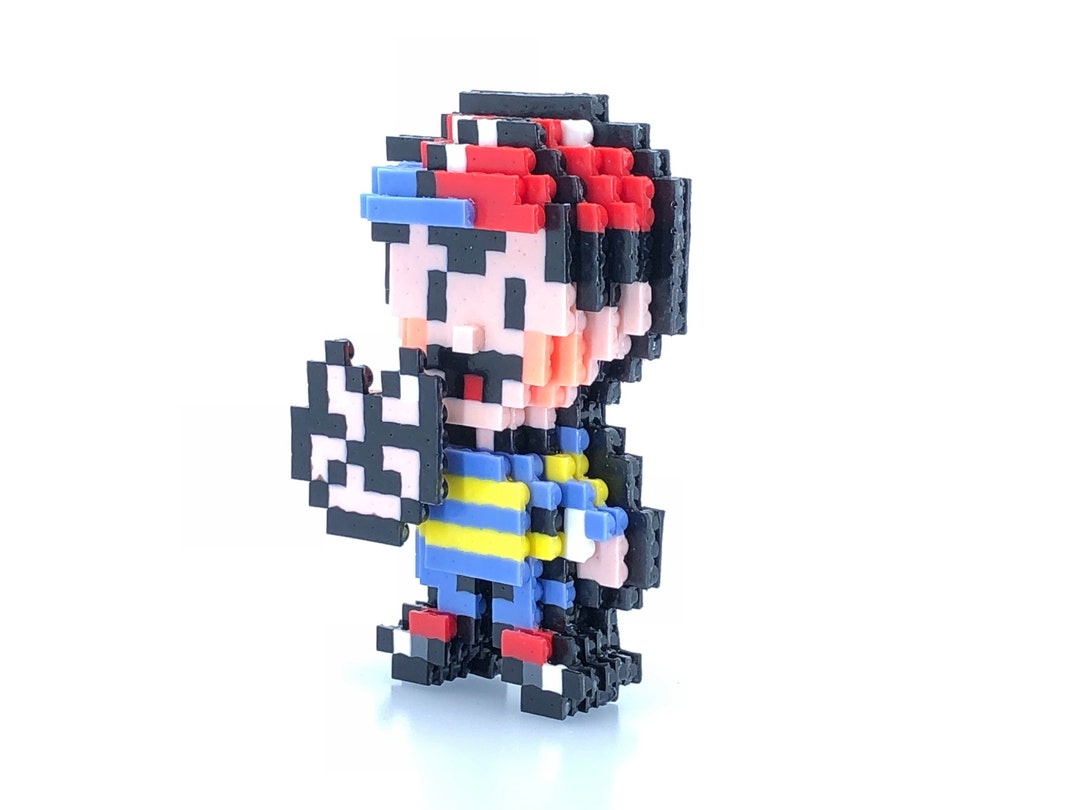Figura Ness 3D Standup Earthbound Inspired Pixel Art - Etsy España