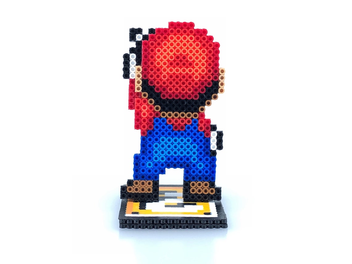 Mario Figure 3D Perler Beads Super Mario World SNES | Etsy