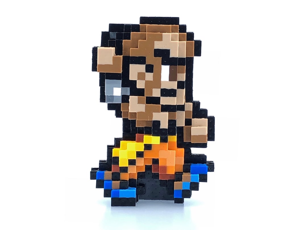 Yang Figure 3D Standup - Final Fantasy IV 4 Inspired - Pixel Art ...