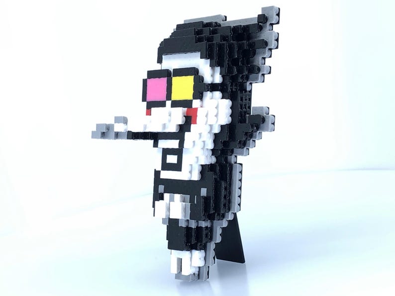 Spamton Figure - Deltarune - Undertale - 3D Perler Bead Sprite - 3D ...