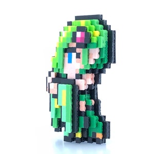 Rydia Figure 3D Figure - Final Fantasy IV 4 Inspired - Bead Sprite ...