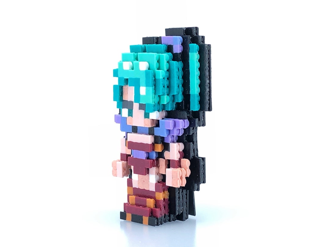 Terra Figure 3D Standup - Final Fantasy VI 6 Inspired - Pixel Art ...