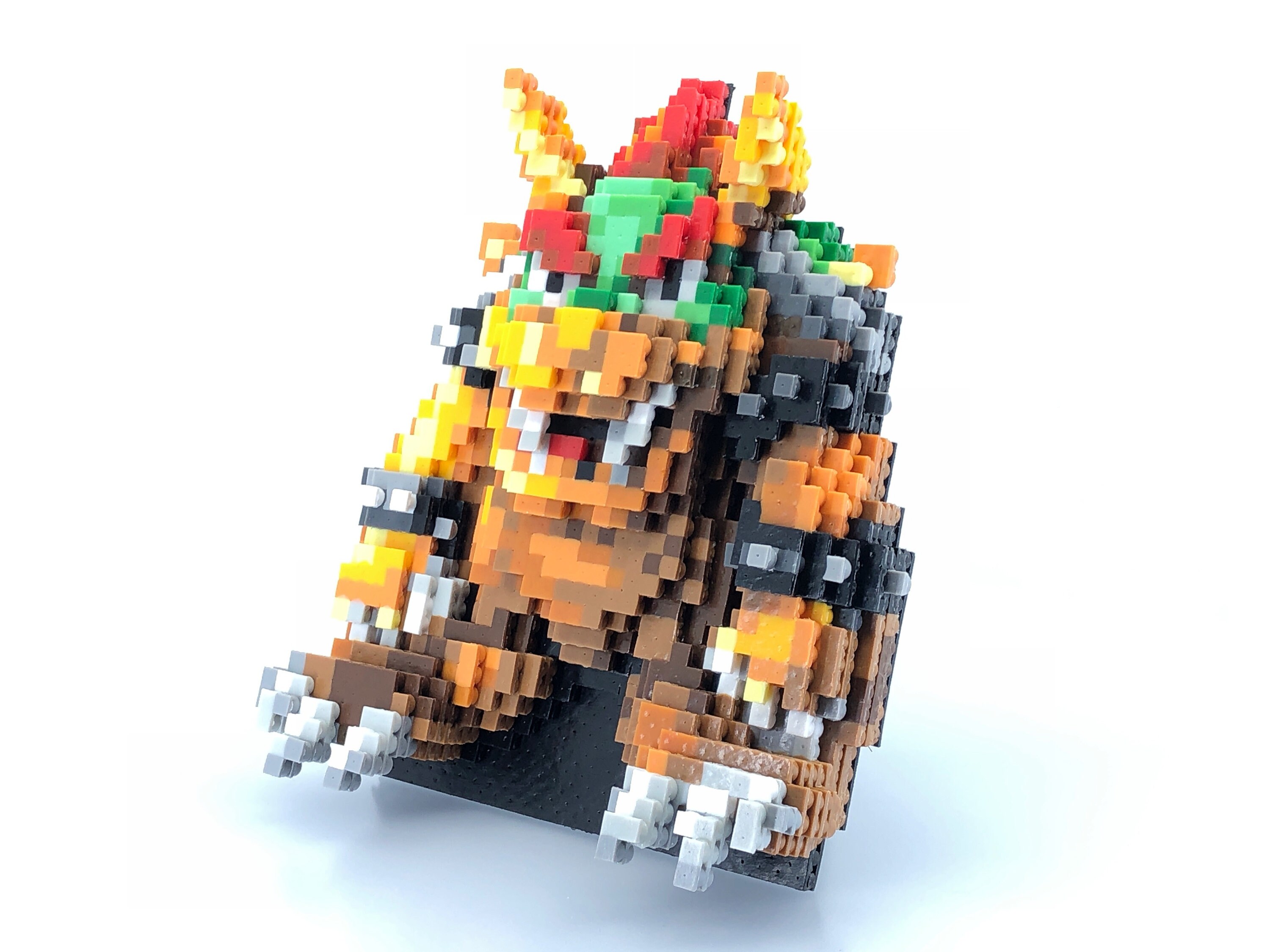 Bowser Figure 3D Pixel Art Super Mario RPG Figure Inspired | Etsy