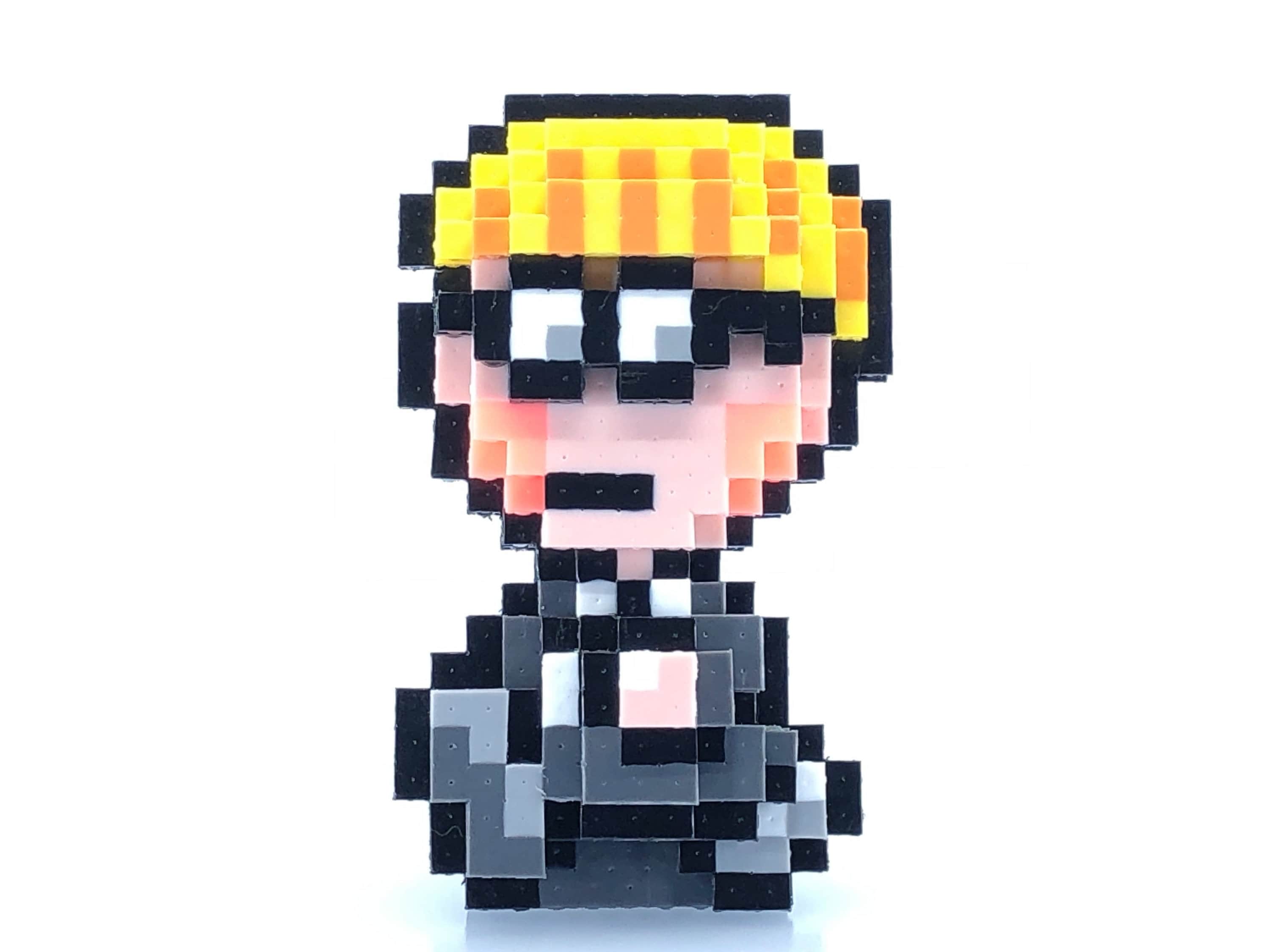 Jeff Figure 3D Standup - Earthbound Inspired - Perler Bead - Bead ...