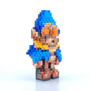 Mario RPG Geno Figure - 3D Pixel Art - 3D Perler - Mario Figure - Video ...