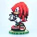 Knuckles 3D Figure - Sonic the Hedgehog Inspired - Sculpture - Perler ...