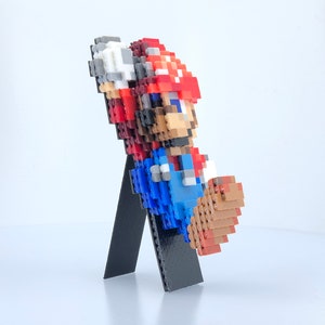 Mario Figure - 3D Pixel Art - Super Mario RPG Figure Inspired - 3D ...