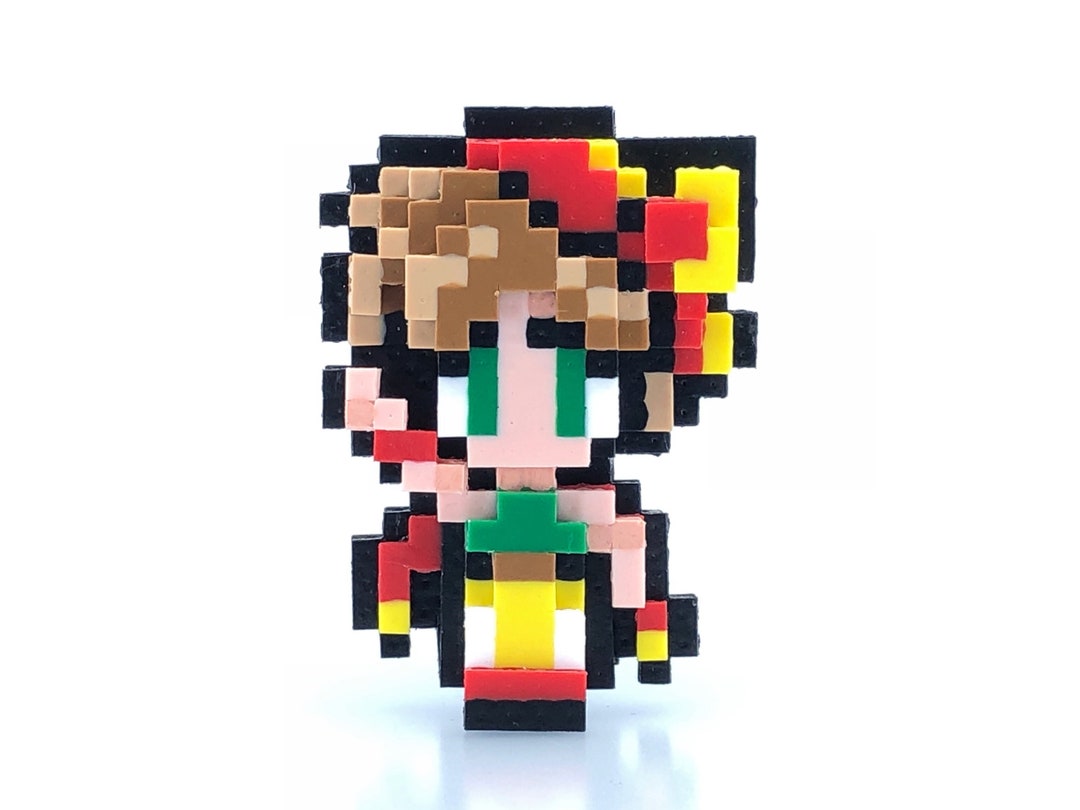 Relm Figure 3D Standup Final Fantasy VI 6 III Inspired Pixel Art Perler ...