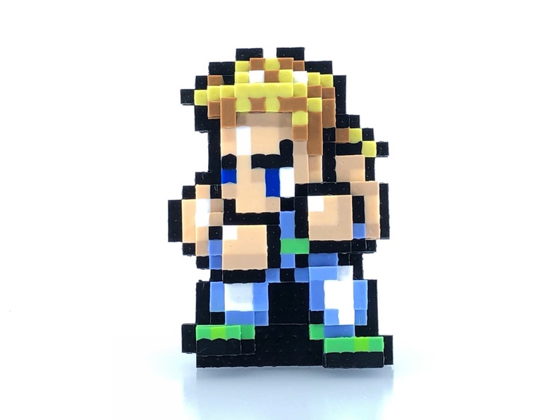 Sabin Bead Sprite Figure 3D Standup Final Fantasy VI 6 3 | Etsy