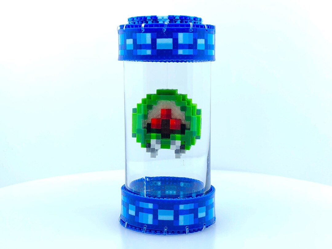 Metroid Capsule - 3D Perler Beads - Super Metroid Inspired - 3D Pixel ...