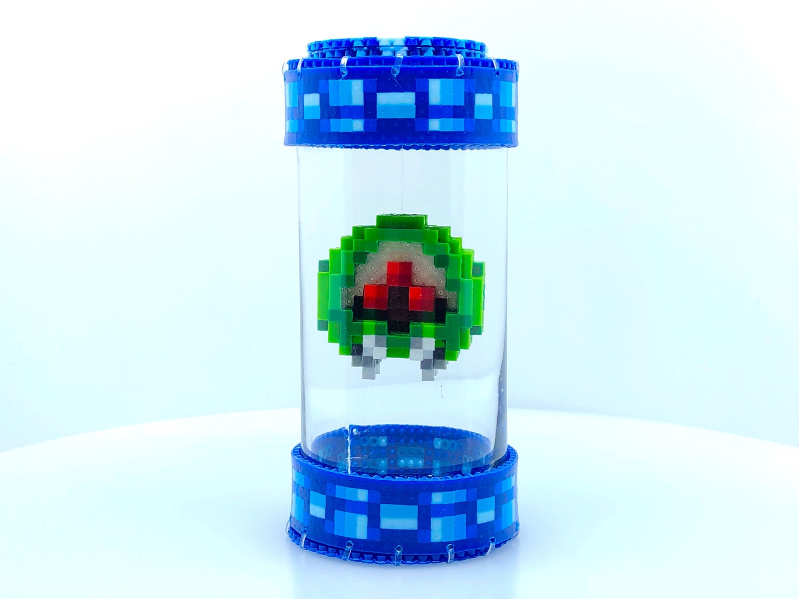 Metroid Capsule - 3D Perler Beads - Super Metroid Inspired - 3D Pixel ...