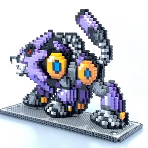 Treble Perler 3D Pixel Art - Megaman Inspired - 3D Standup - Bead ...