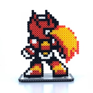 Zero 3D Figure - Megaman Inspired - Rockman - Bead Sprite - Pixel Art ...