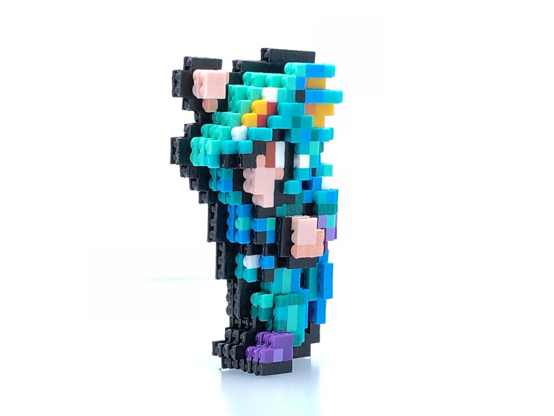 Kain Figure 3D Standup - Final Fantasy IV 4 Inspired - Pixel Art ...