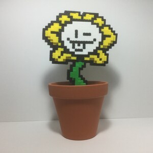 Flowey 3D Potted Plant With 6 Faces - Undertale Deltarune Inspired ...