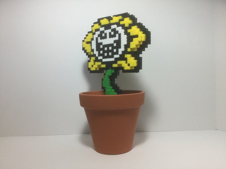 Flowey 3D Potted Plant with 6 faces Undertale Deltarune | Etsy