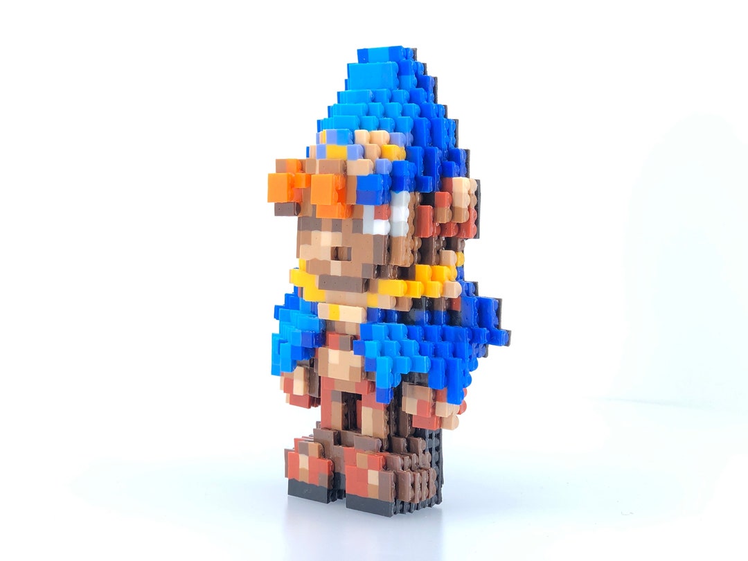 Mario RPG Geno Figure - 3D Pixel Art - 3D Perler - Mario Figure - Video ...