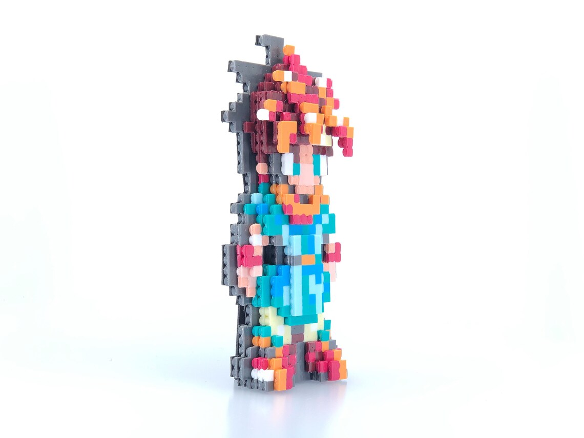 Crono Bead Sprite Figure 3D Standup Chrono Trigger - Etsy
