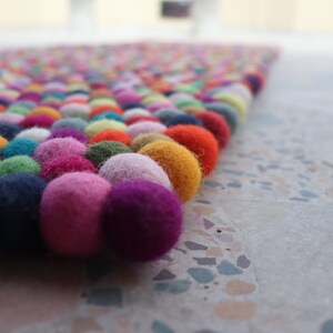 Adorable 90-300 Cm Woolen Felt Rug, Rectangular Rug Made of 100% Pure ...