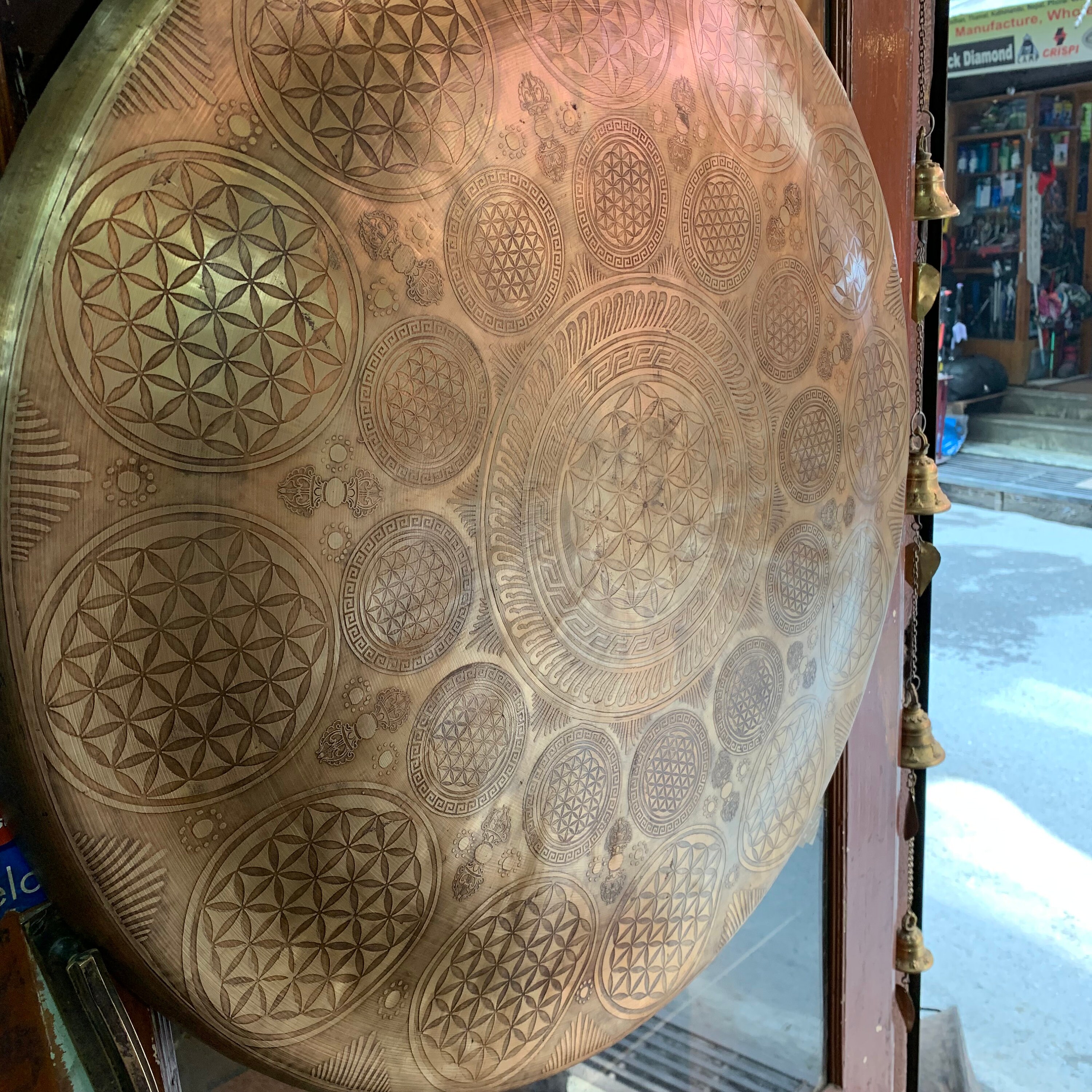 Special 70 Cm Extra Large Gong Bell, Tibetan Gong Bell Handmade in ...