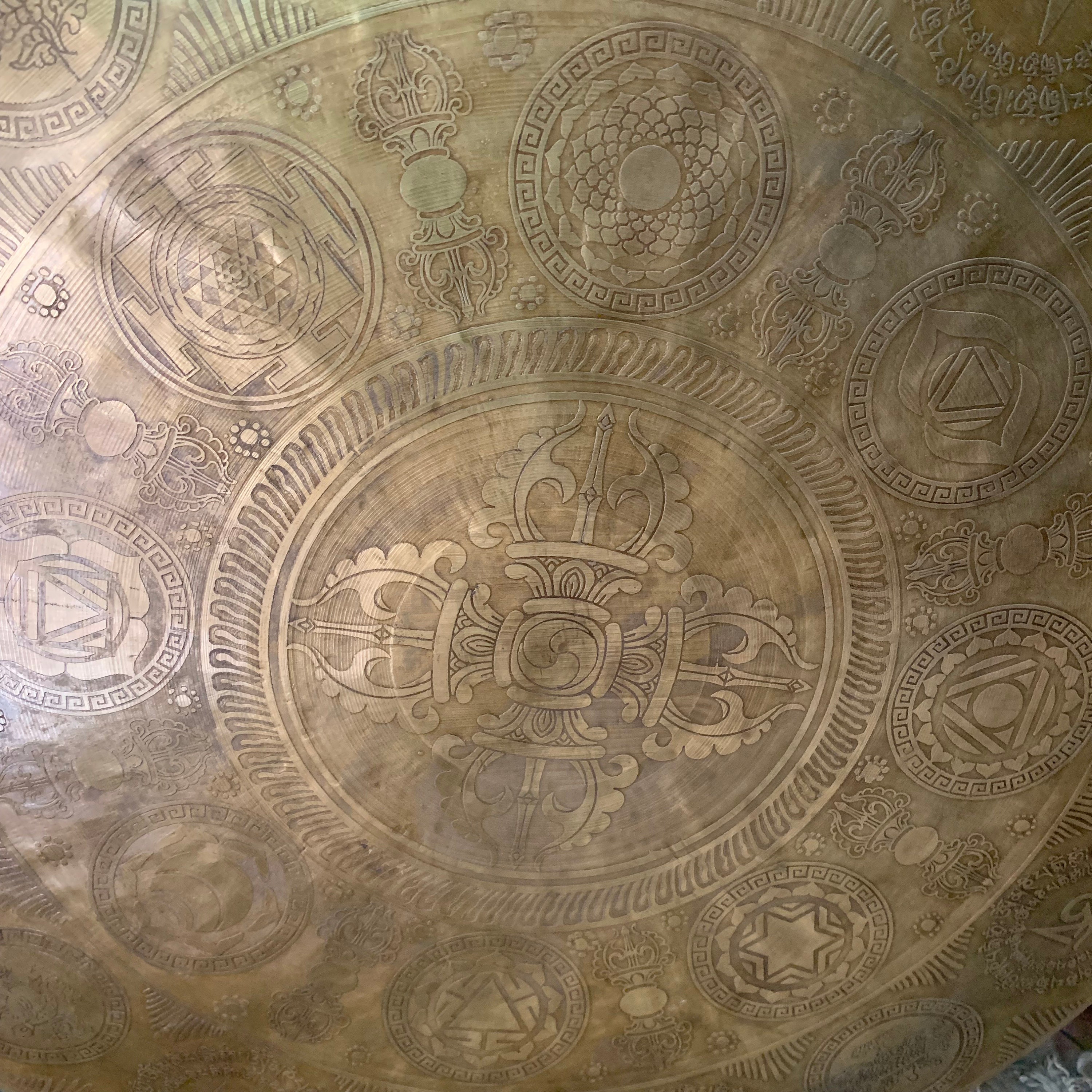 23 Inches Large Gong Bell Handmade Tibetan Gong Bell Comes - Etsy
