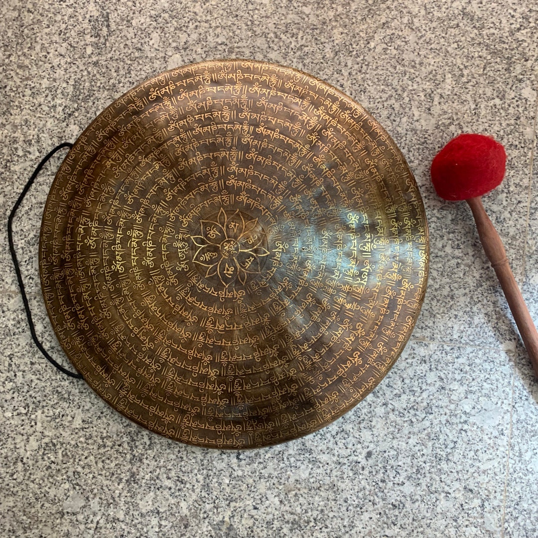 Special 20 Inches Gong Bell, Tibetan Gong Bell Handmade in Nepal ...