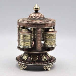 Gorgeous Tibetan Spinning Prayer Wheel, Buddhist Prayer Wheel Handmade ...