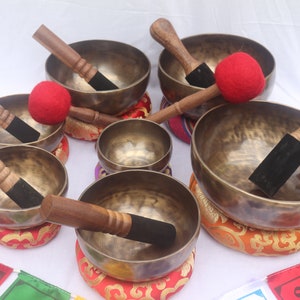 Professional Chakra Healing Singing Bowl Set-chakra Frequency Tuned ...