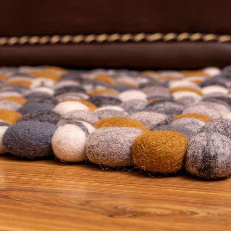 Felt Stones Rug - Etsy