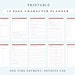 Printable 10 Page Character Planner A4 PDF Download | Etsy