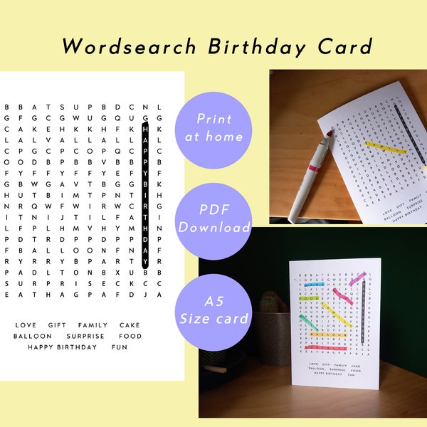 Wordsearch - Etsy