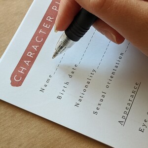 Printable 10 Page Character Planner - A4 - PDF Download - Etsy