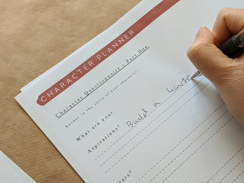 Printable 10 Page Character Planner A4 PDF Download - Etsy