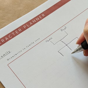 Printable 10 Page Character Planner - A4 - PDF Download - Etsy