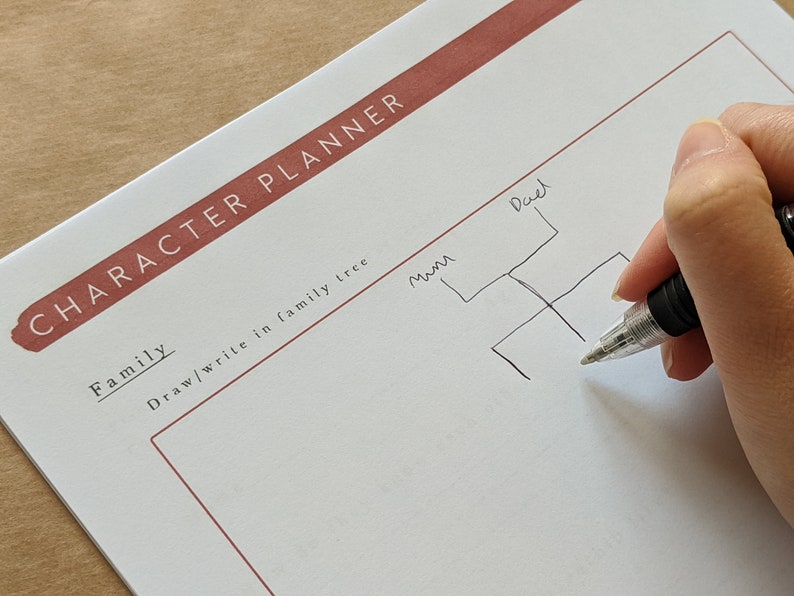 Printable 10 Page Character Planner A4 PDF Download - Etsy