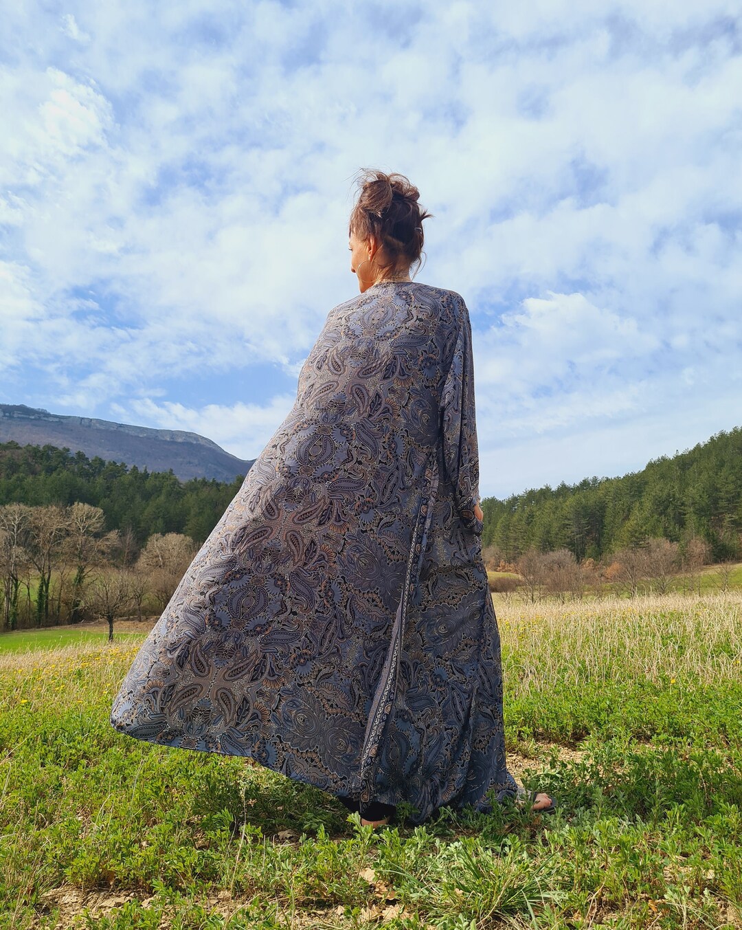 Silk Kimono Goddess Robe Beach Robe Women's Kimono - Etsy