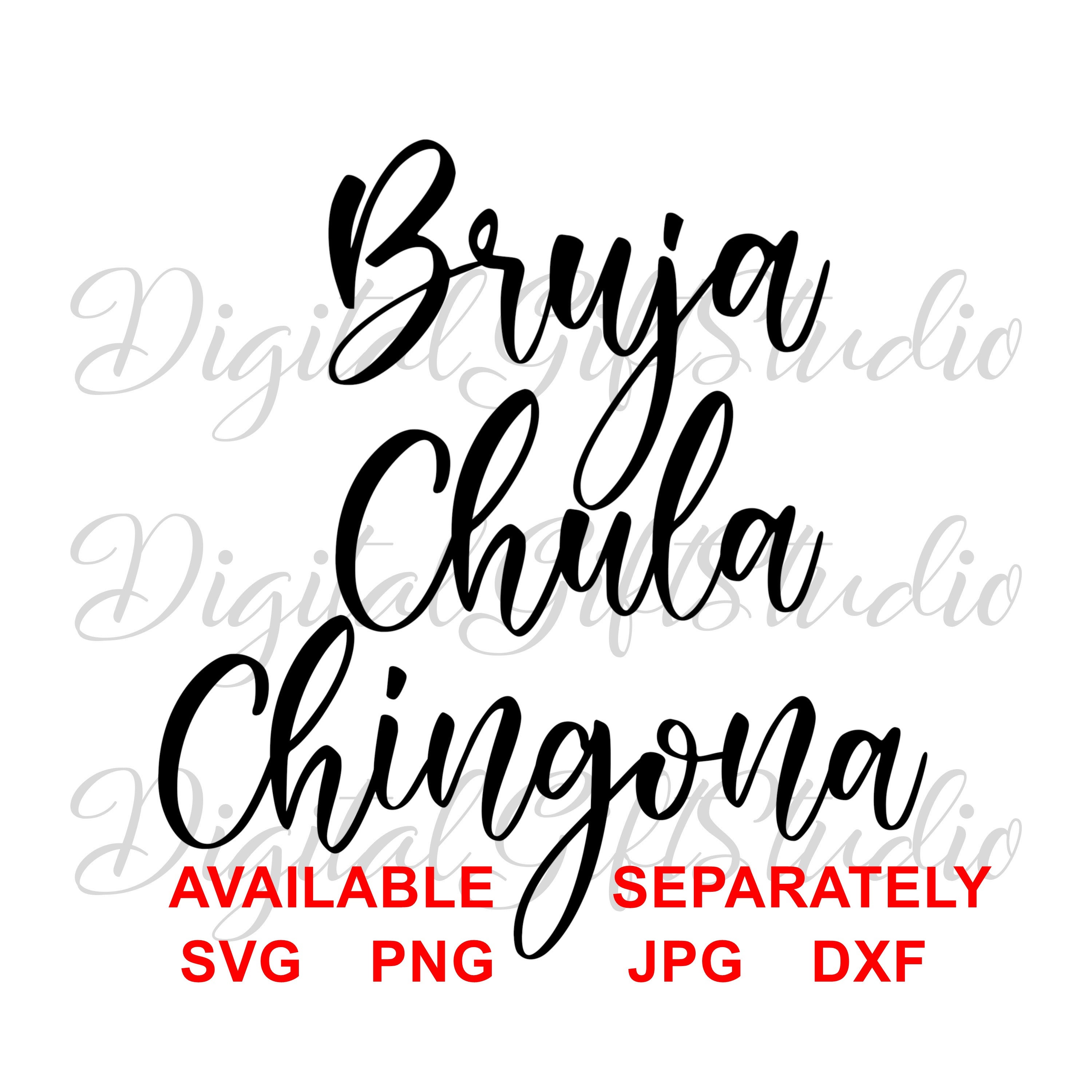 Chula Svgchingona Svgbruja Svglatina Svgseparated | Etsy