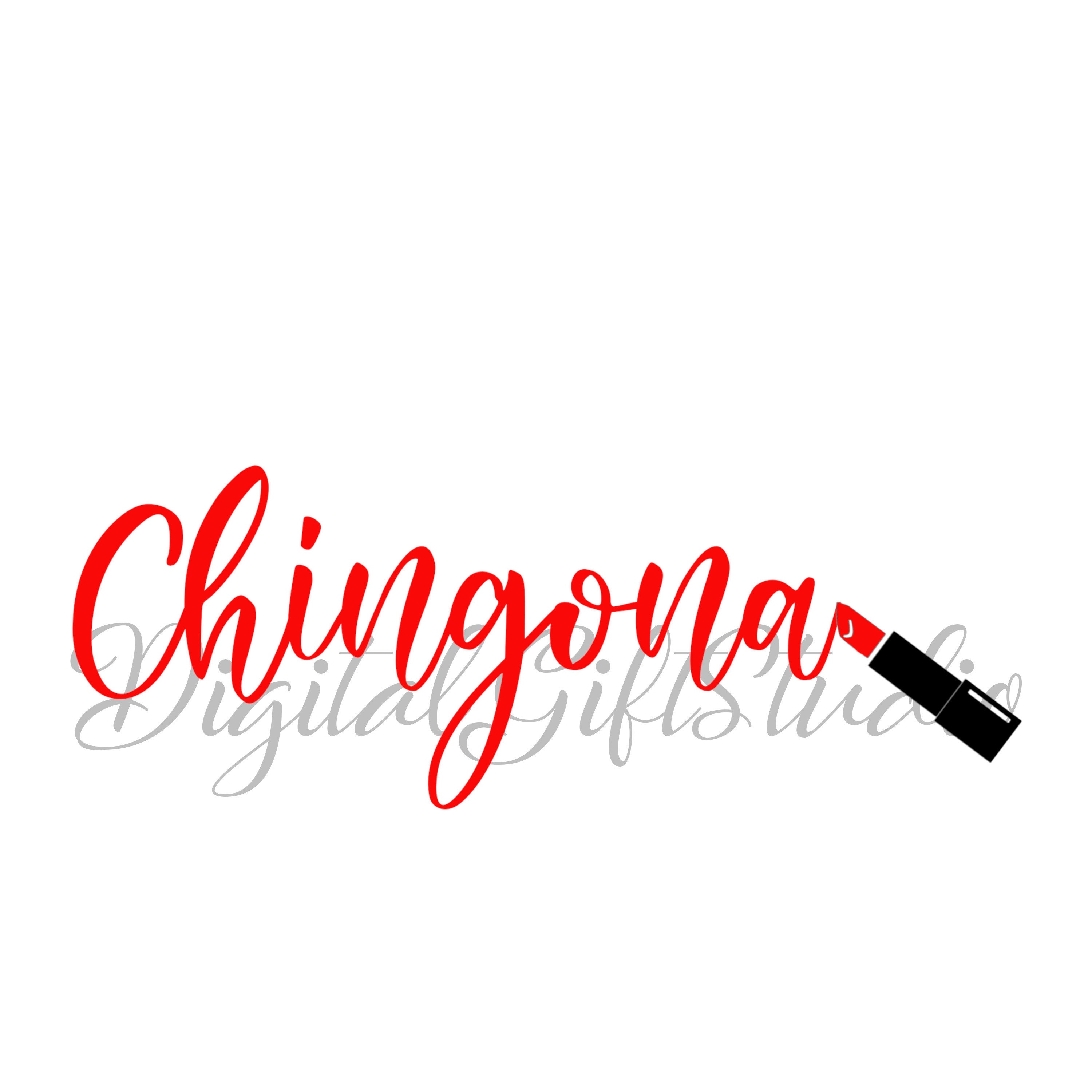 Chingona Svgchingona With Lipstick Svglatina Svgmexican - Etsy