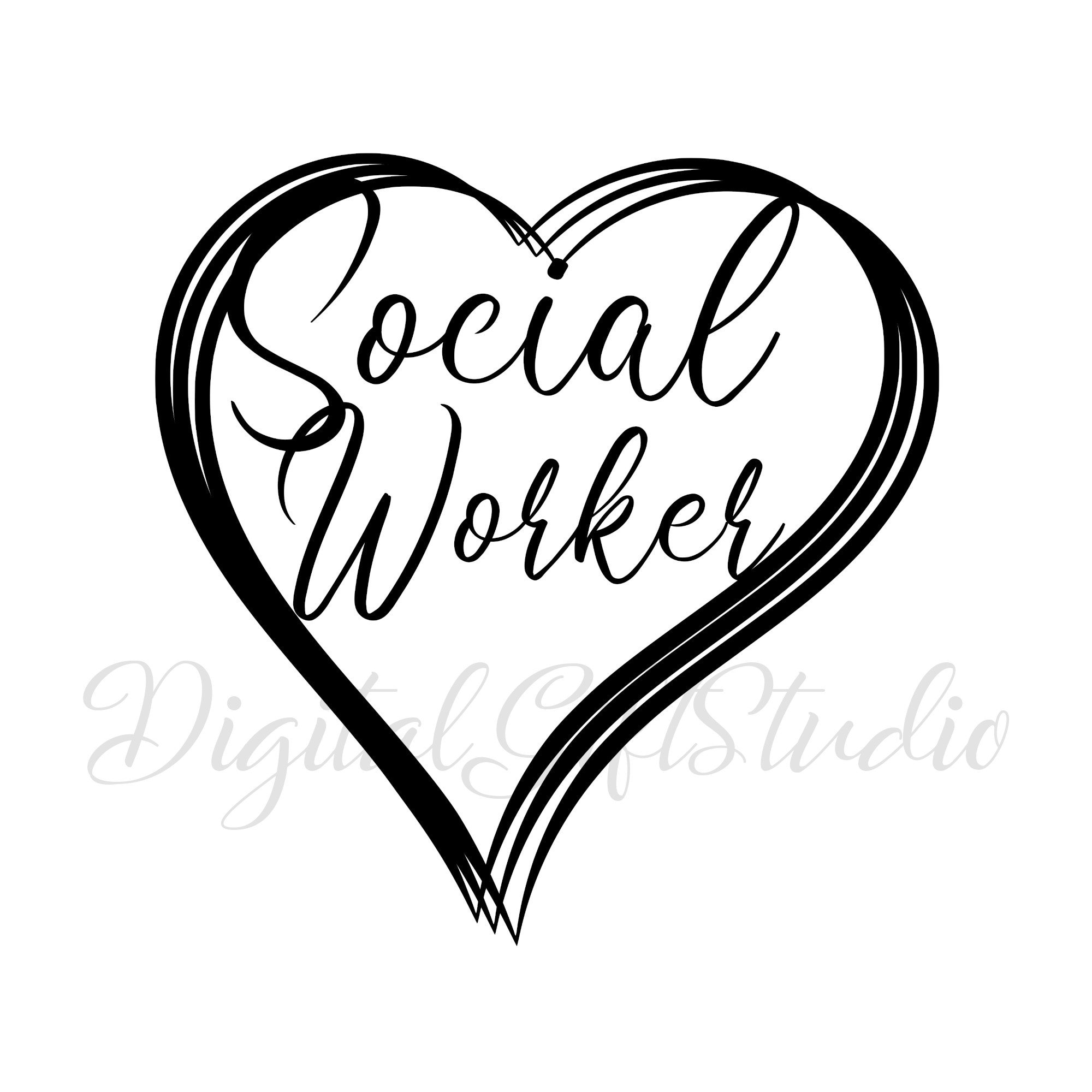 Social Worker Svgsocial Work Svgbest Social Worker - Etsy