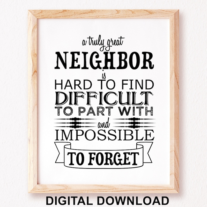 Neighbor Sayings - Etsy