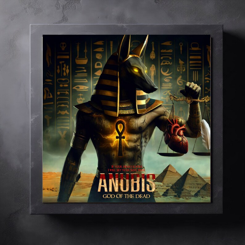 Anubis Egyptian God Art Print – Ancient Mythology (digital Download) - Etsy