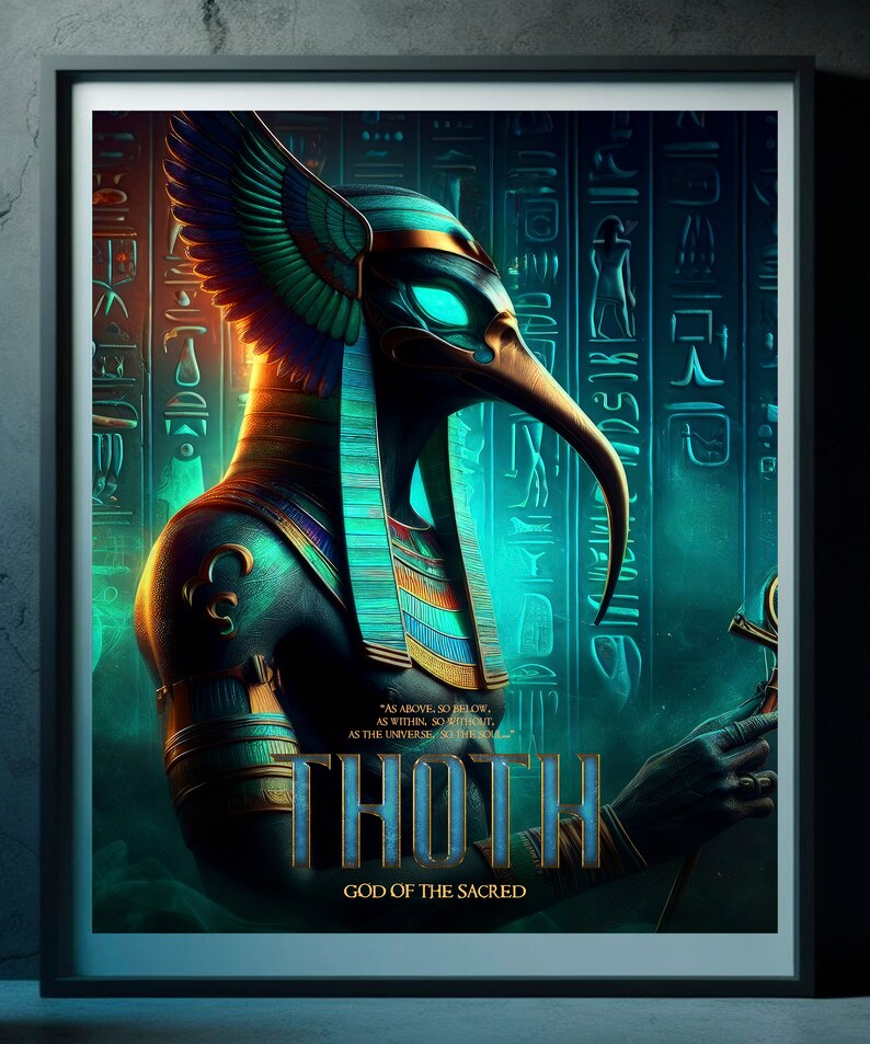 Thoth - God of the Sacred | Egyptian Mythology [digital Art, Digital ...