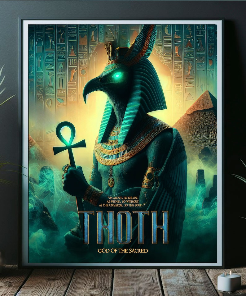 Thoth - God of the Sacred | Egyptian Mythology [digital Art, Digital ...