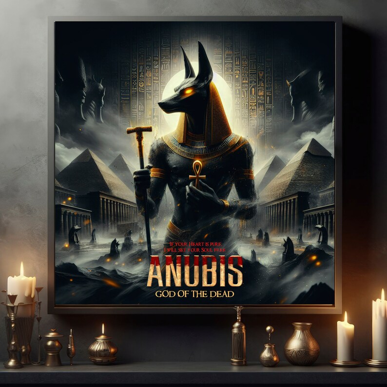 Anubis Egyptian God Art Print – Ancient Mythology (digital Download) - Etsy