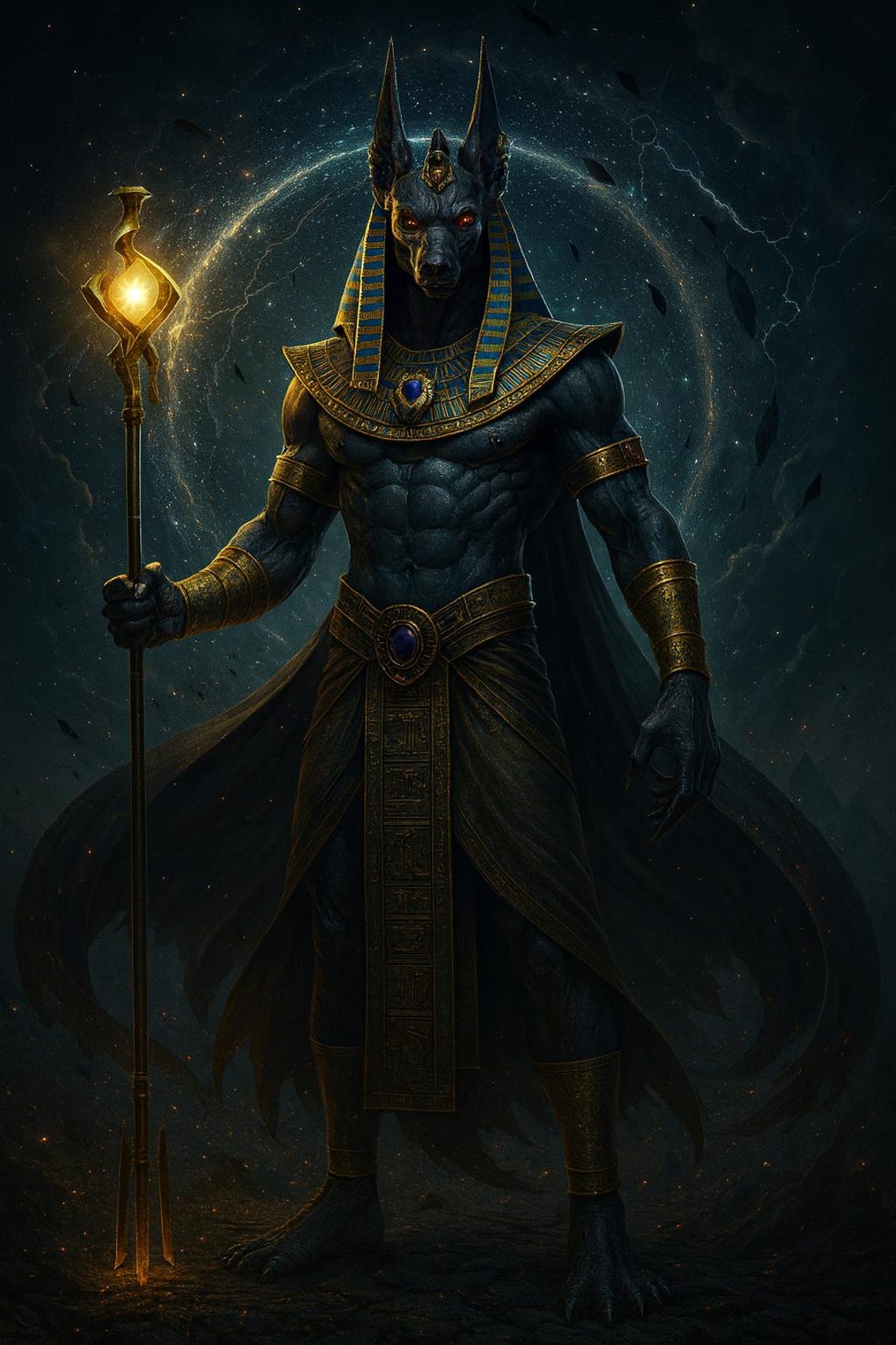Anubis Portal Poster: Mystical Egyptian God Print (digital Download) - Etsy