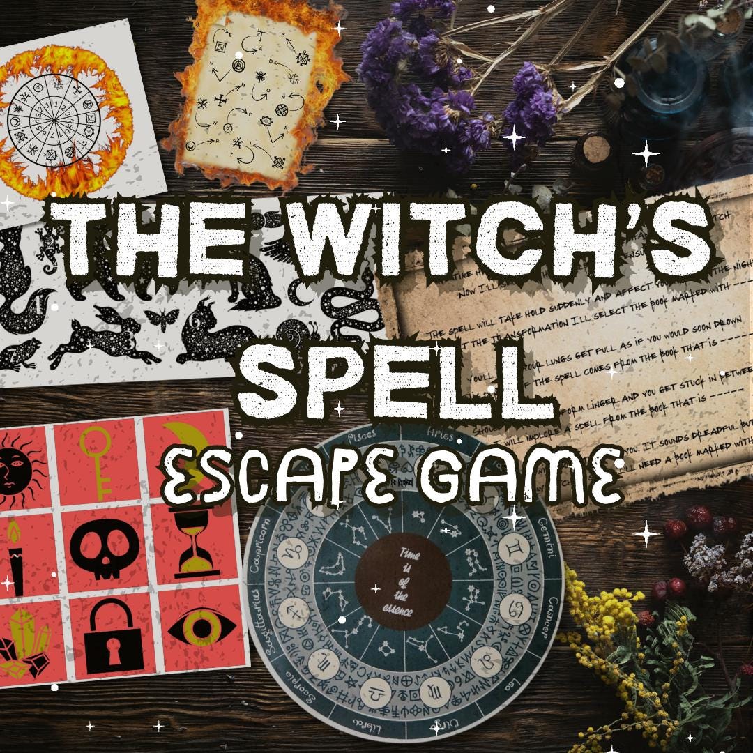 THE WITCH'S SPELL Escape Room Game - Instant at Home Online ...