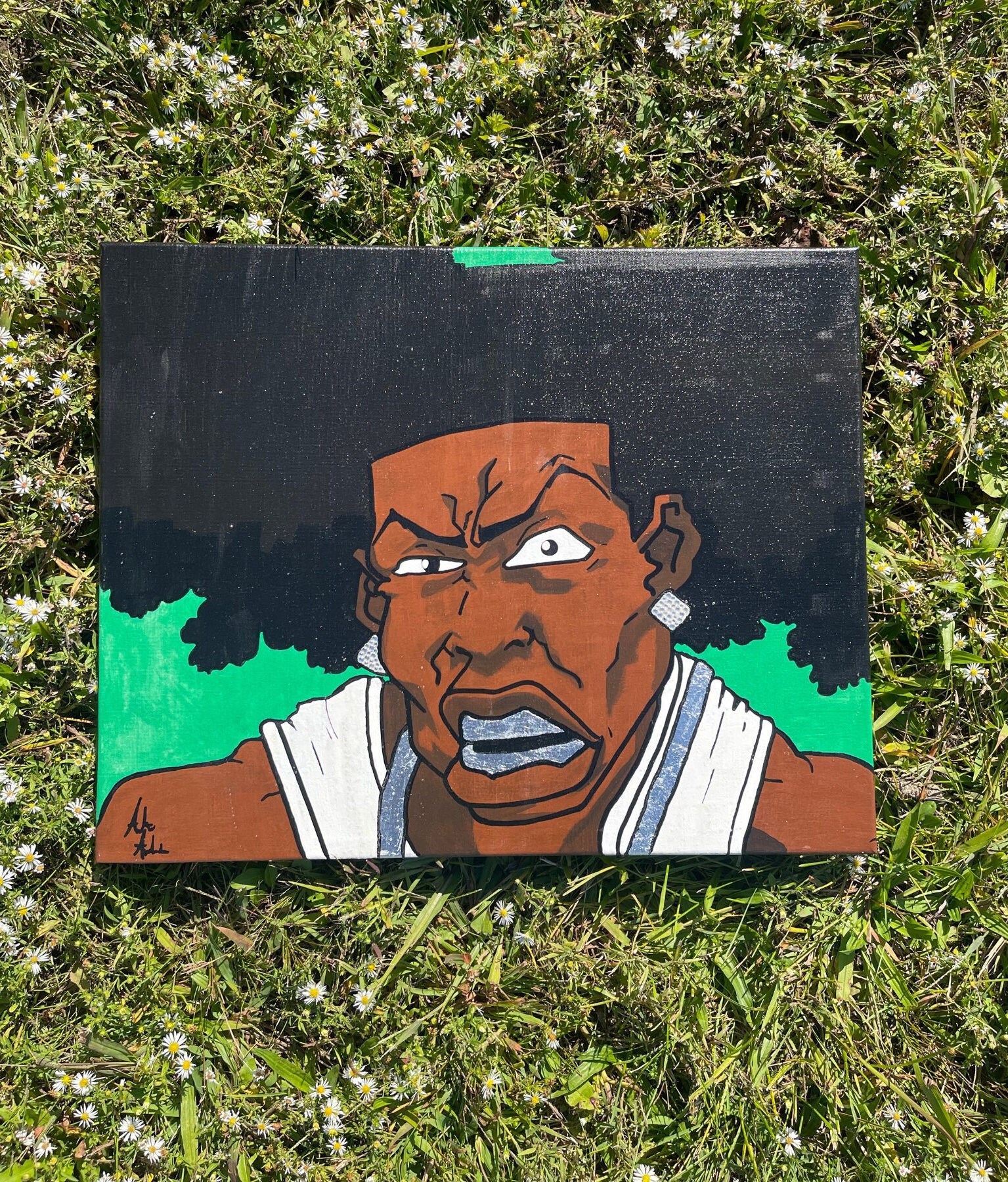 Thugnificent boondocks Acrylic Canvas Painting Boondocks 16 in X 20 in ...