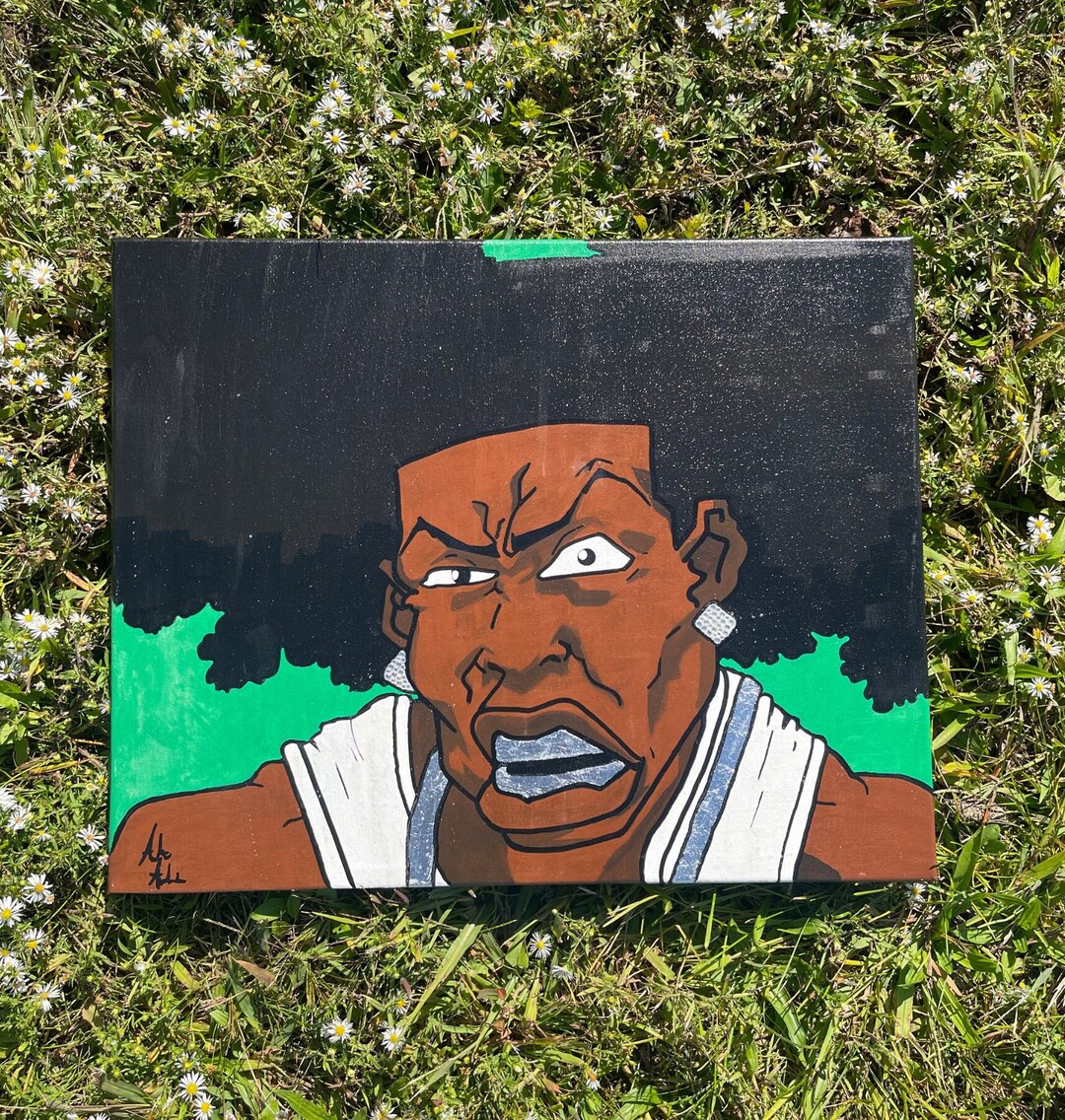 Thugnificent "boondocks" Acrylic Canvas Painting Boondocks 16 in X 20 ...