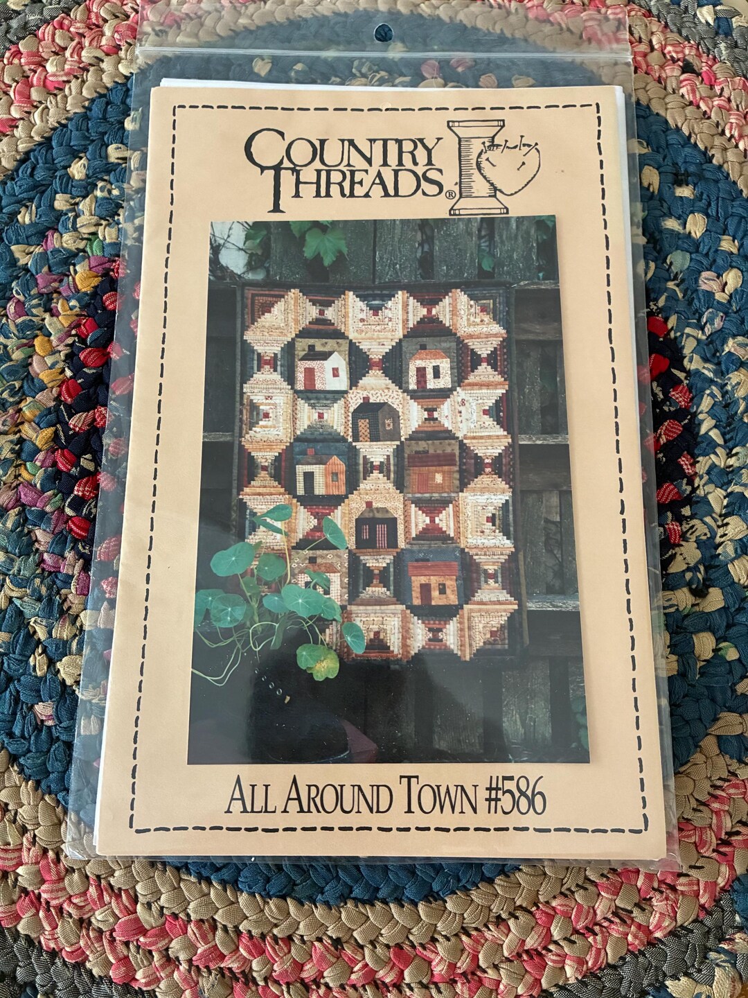 Country Threads Quilt Pattern, All Around Town, Number 586. Combines ...